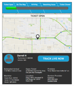 Real-time Tech Arrival Notifications for TechTrack GPS | Datablaze